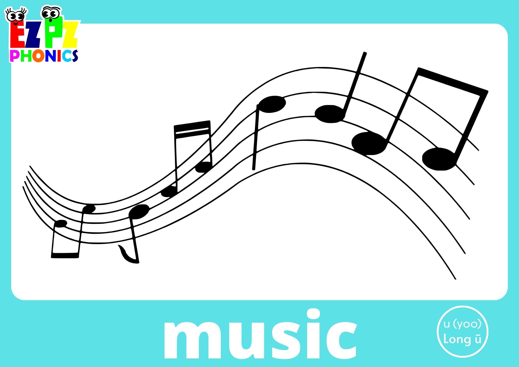 U Words Long U (yoo) Vowel Sound Flashcards with Images and Words ...