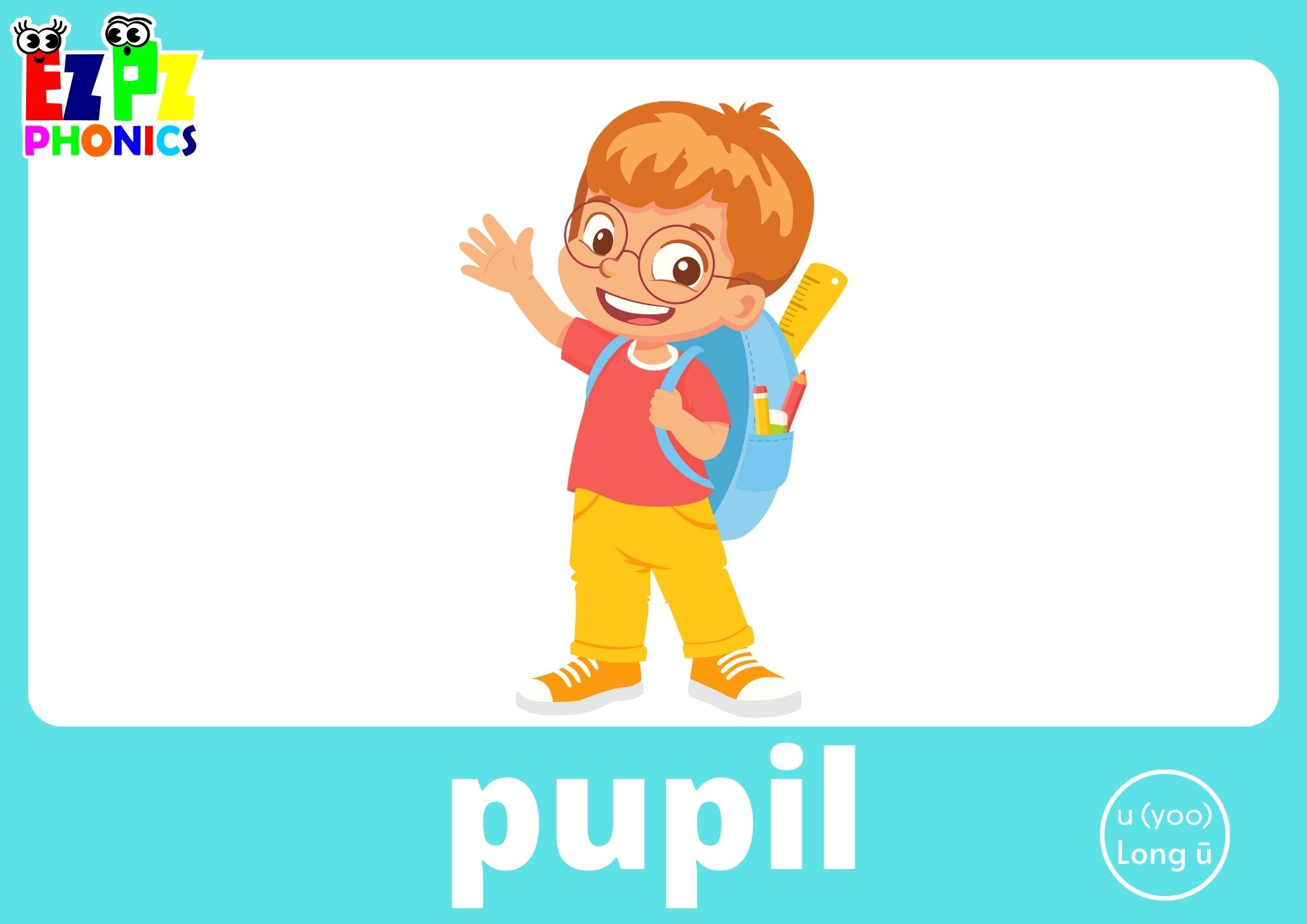 U Words Long U (yoo) Vowel Sound Flashcards with Images and Words ...