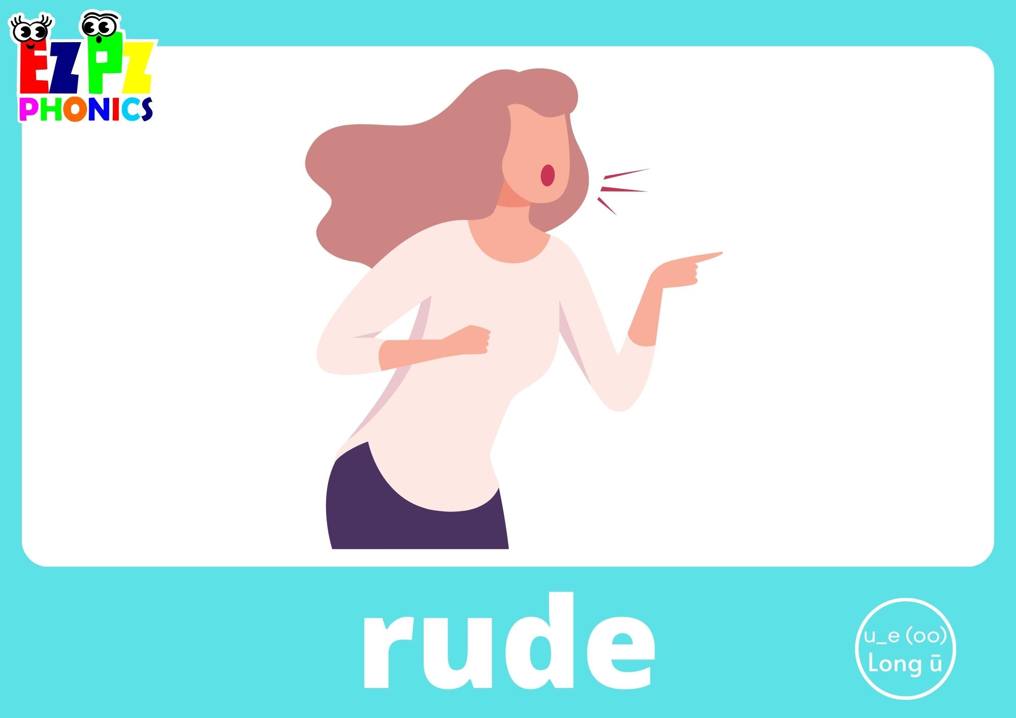 U-E Words Long U (oo) Vowel Sound Flashcards with Images and Words ...