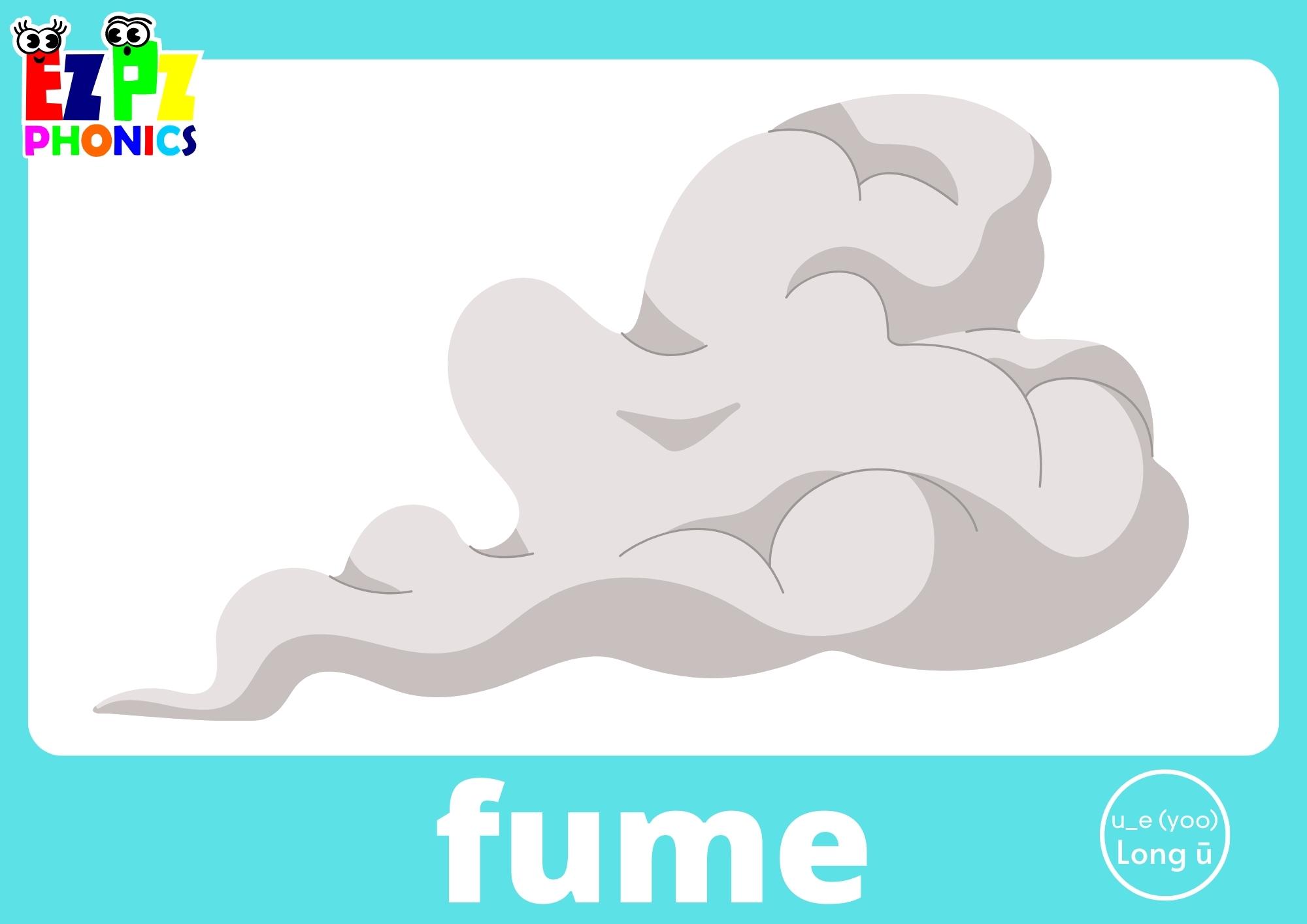 u_e Words Long U (yoo) Vowel Sound Flashcards with Images and Words ...