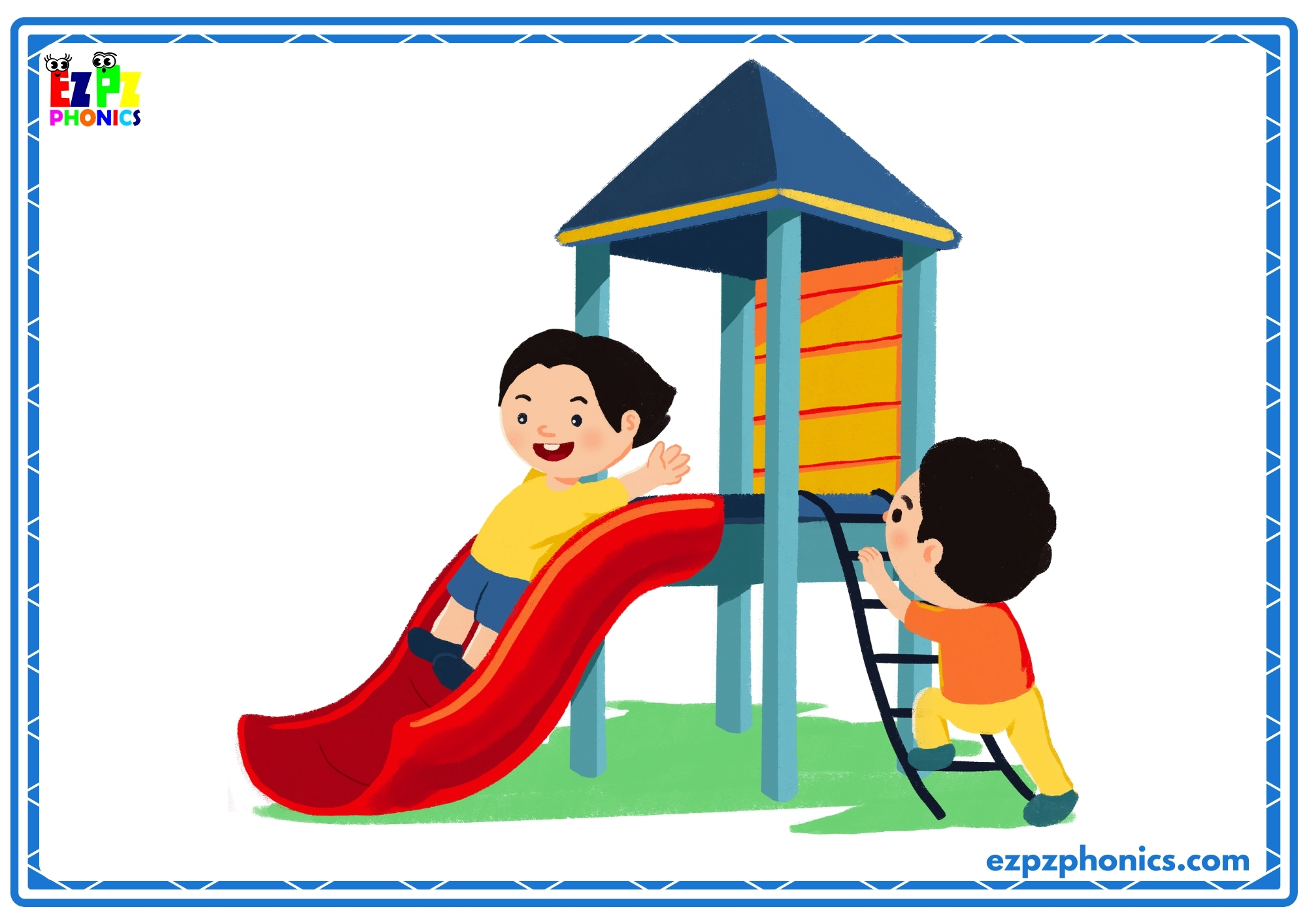 Playground Flashcards With Words on the Back – Fun Vocabulary Building ...