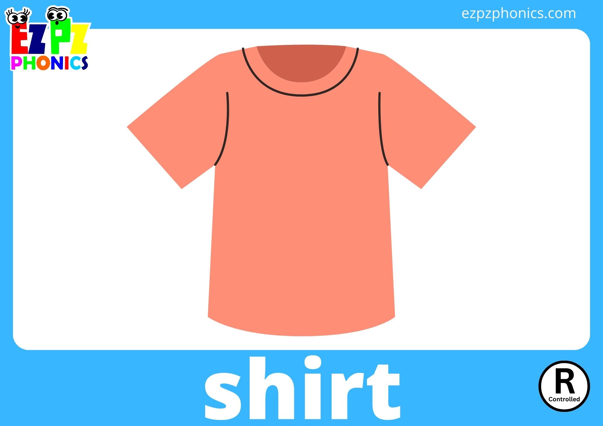 ir One Syllable R-Controlled Words Phonics Flashcards with Images and ...