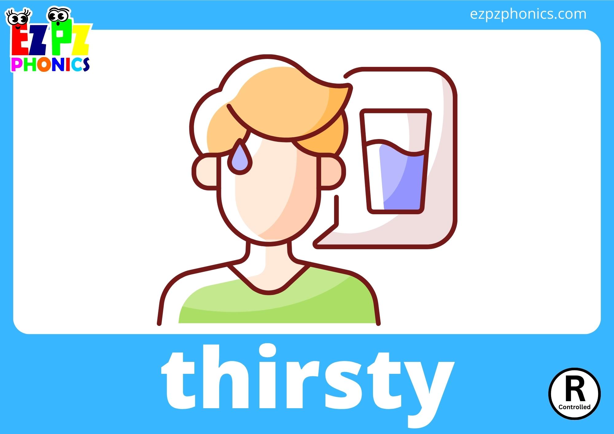 ir Two Syllable R-Controlled Words Phonics Flashcards with Images and ...