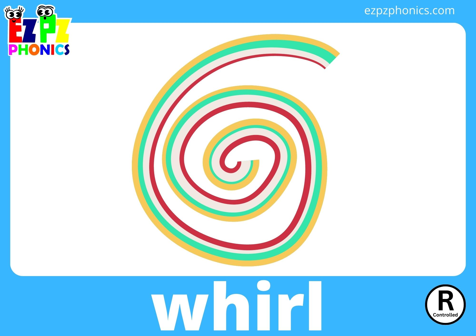 ir One Syllable R-Controlled Words Phonics Flashcards with Images and ...