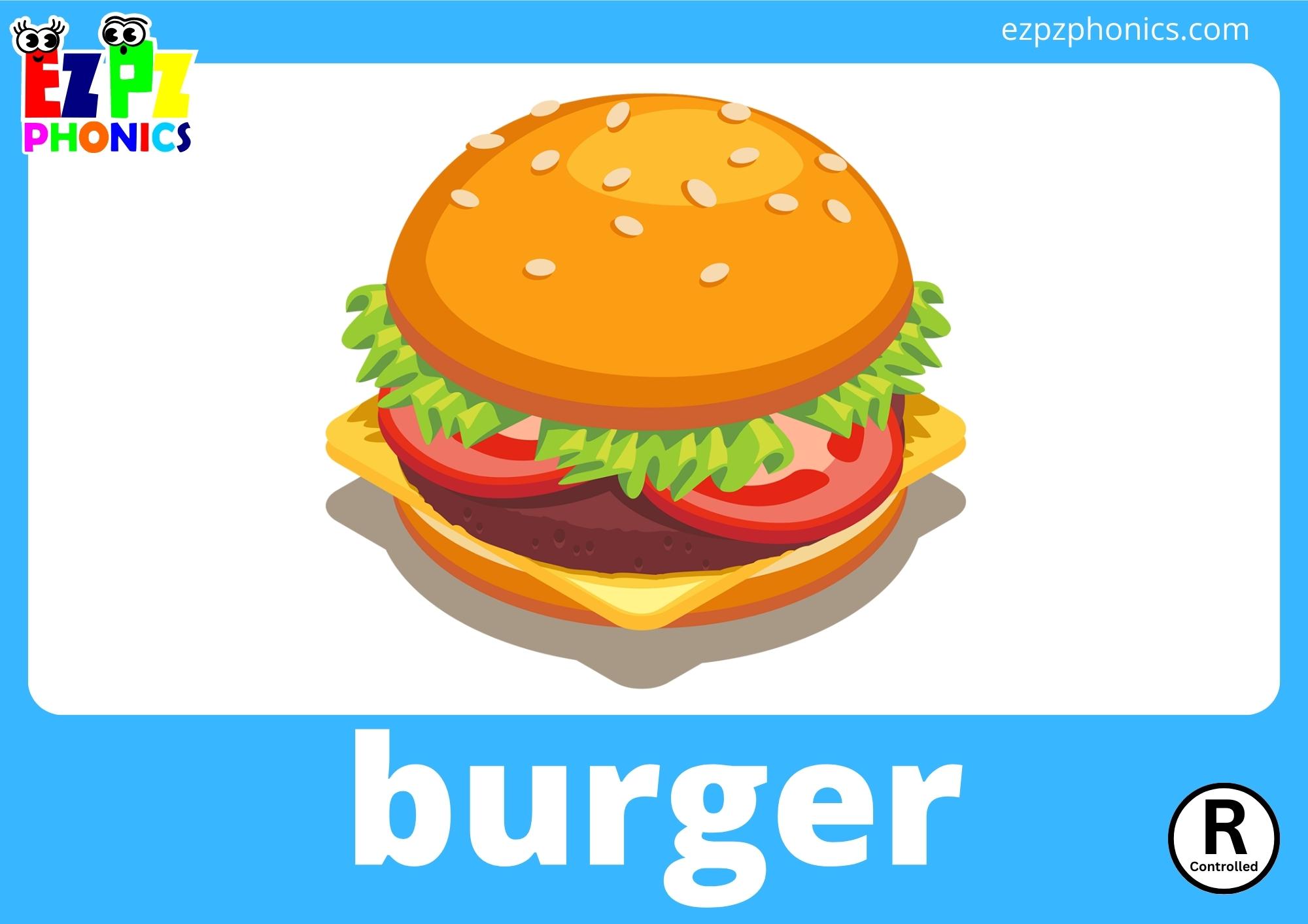 ur Two Syllable R-Controlled Words Phonics Flashcards with Images and ...