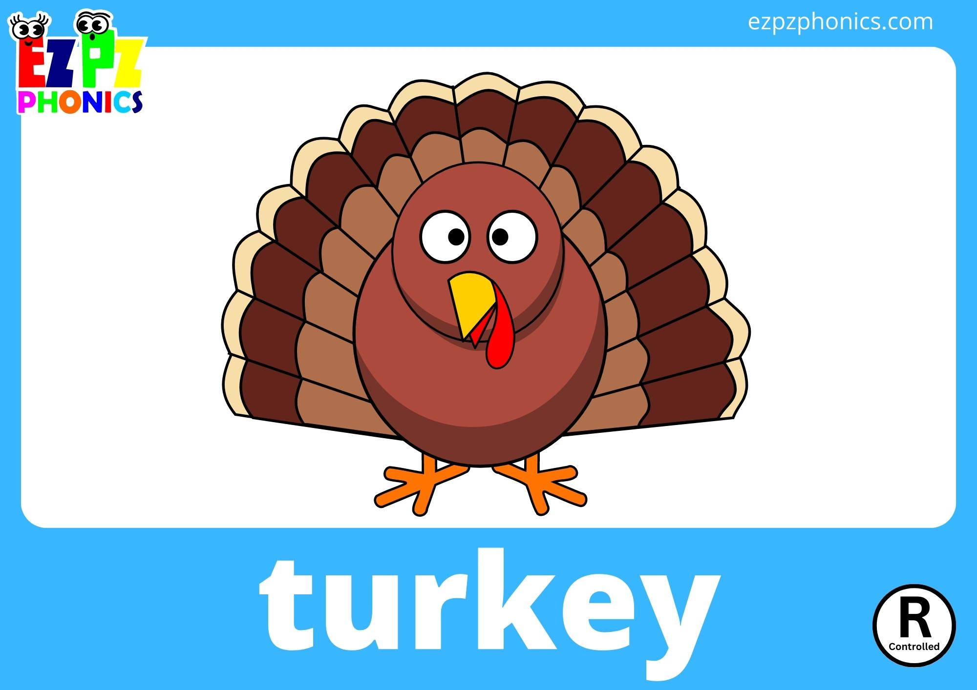 ur Two Syllable R-Controlled Words Phonics Flashcards with Images and ...