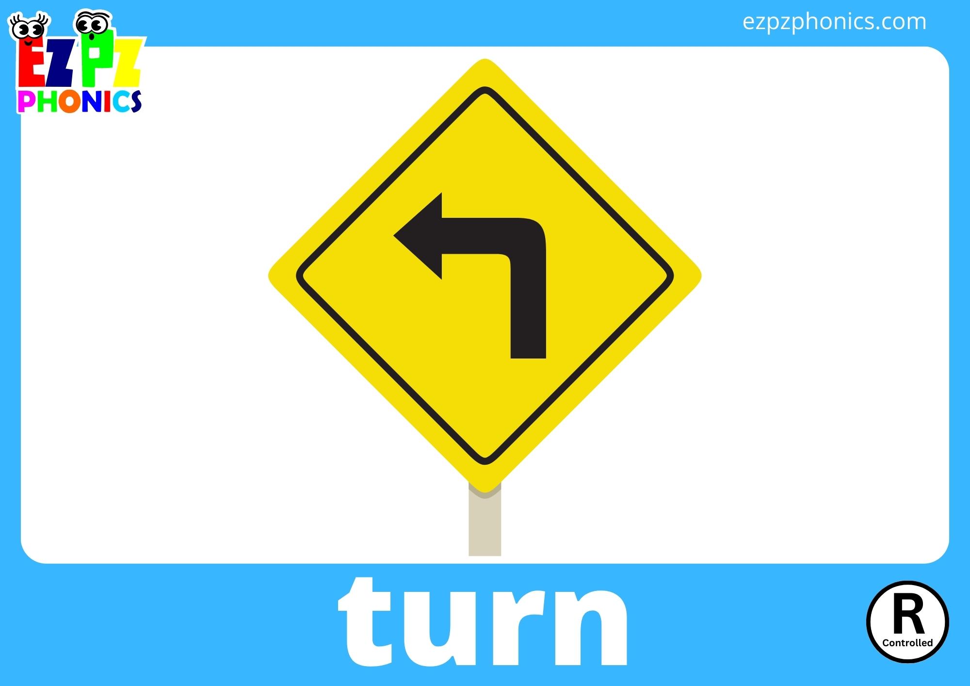 ur One Syllable R-Controlled Words Phonics Flashcards with Images and ...