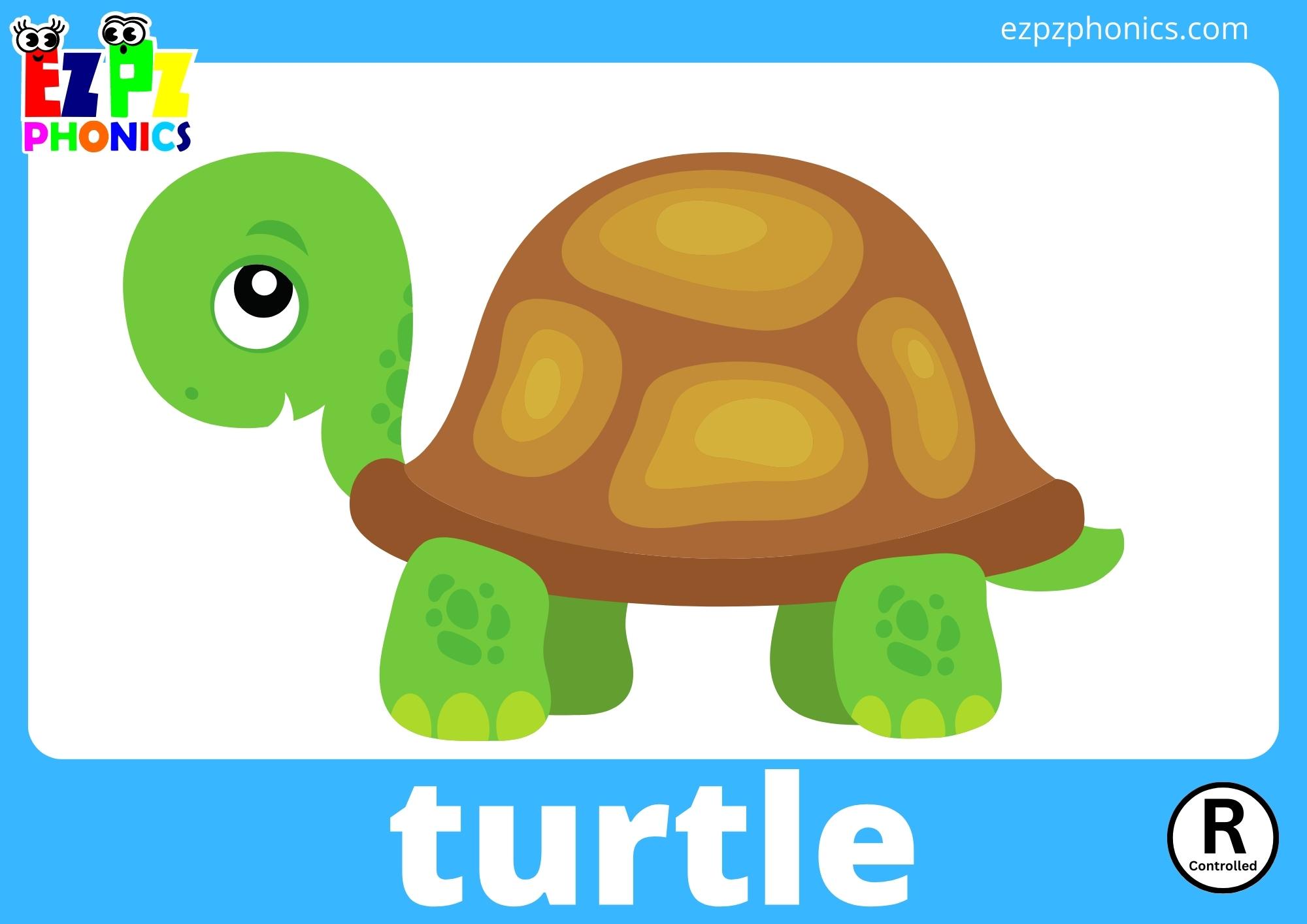 ur Two Syllable R-Controlled Words Phonics Flashcards with Images and ...