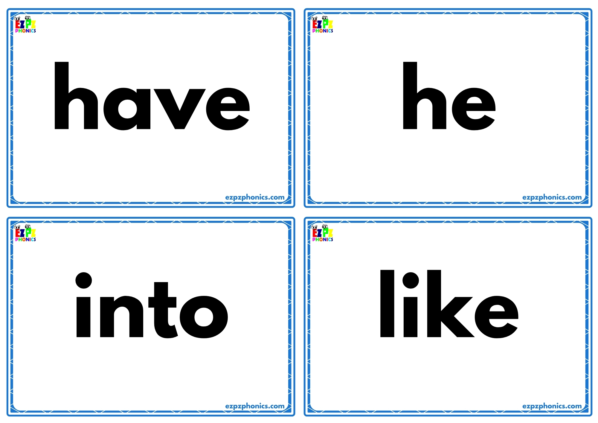 Dolch Kindergarten Sight Word Flashcards 52 High Frequency Words PDF ...