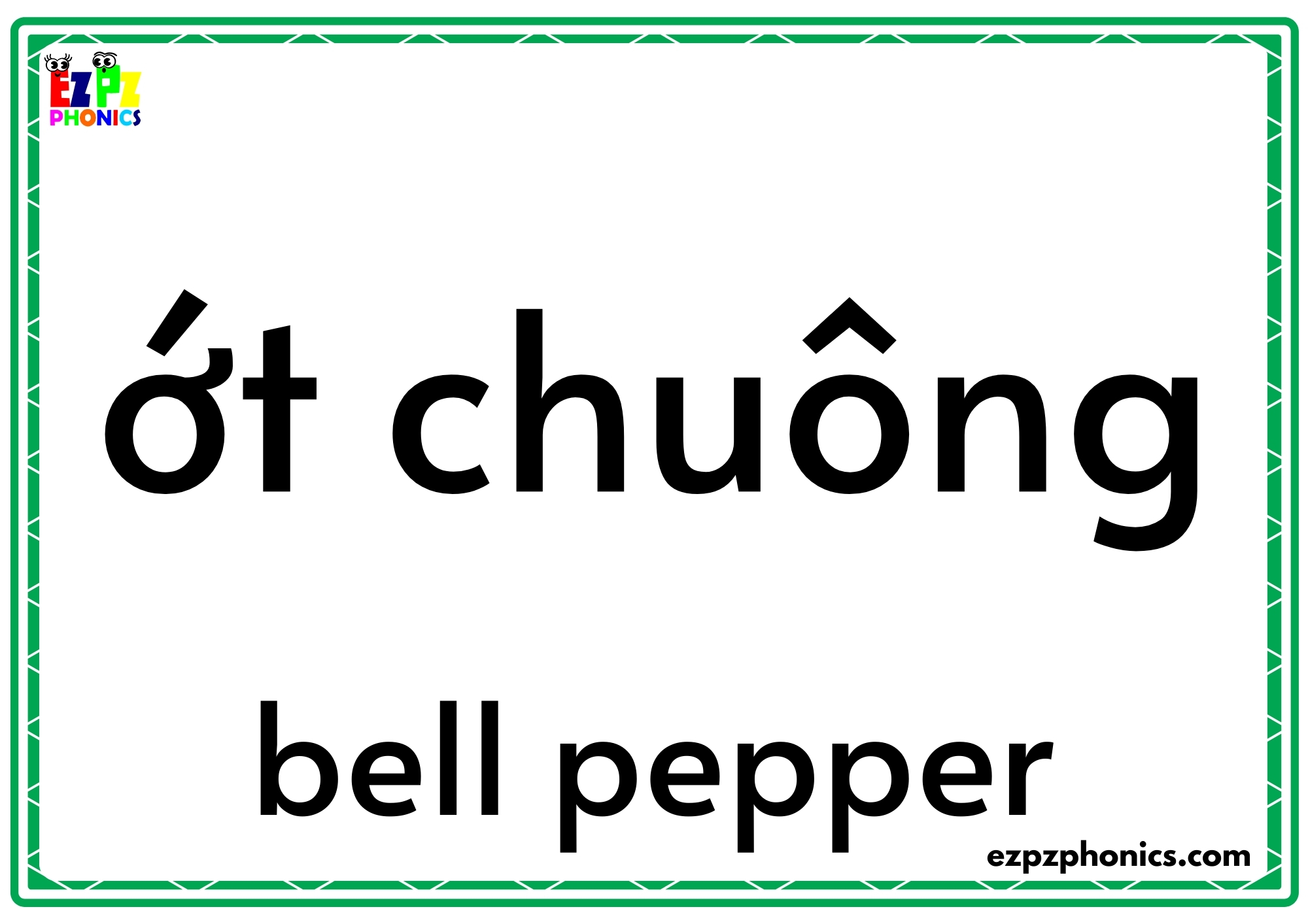 Vegetables Vietnamese and English Language Flashcards flashcard rau củ ...