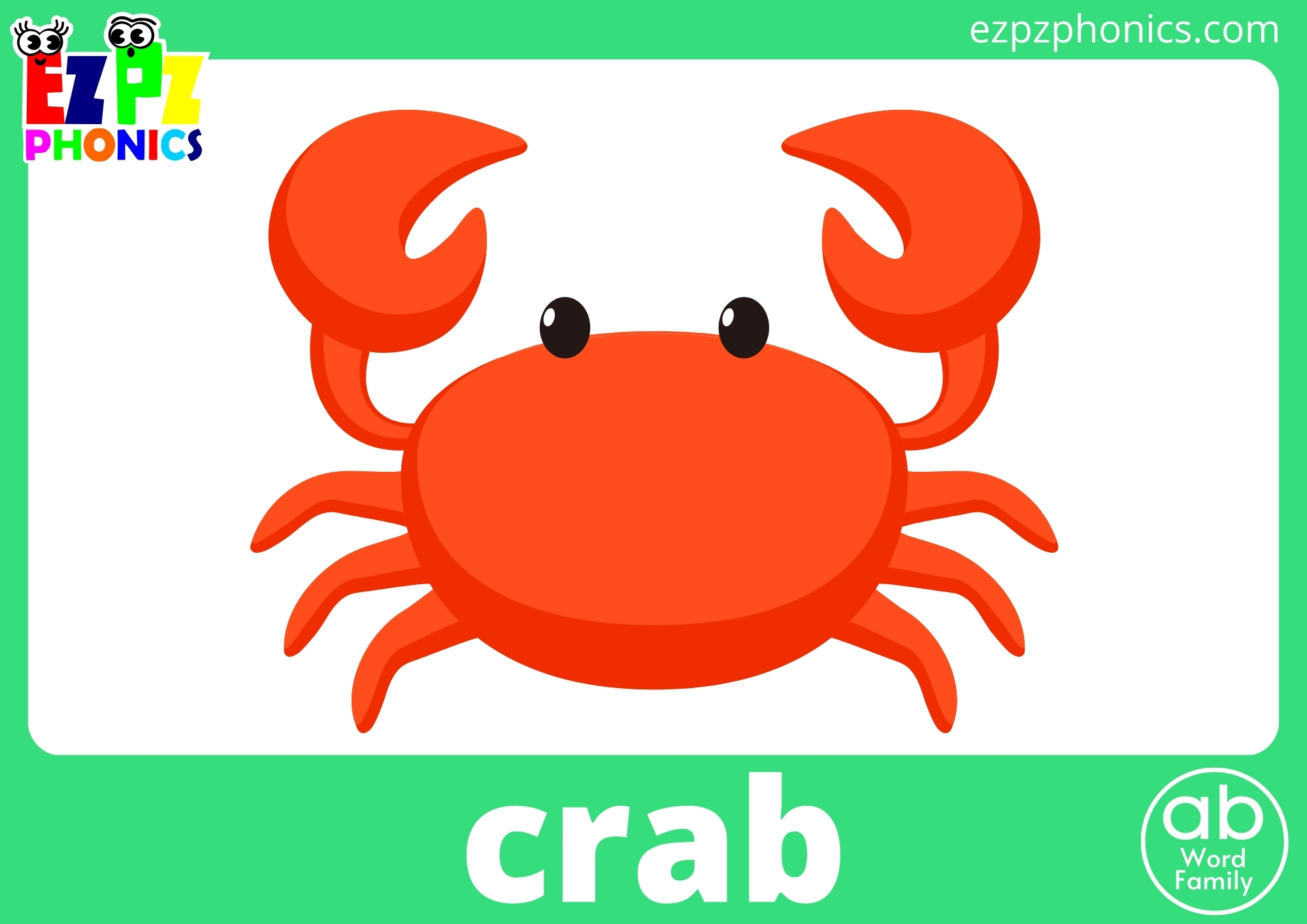 AB Word Family Flashcards - ezpzphonics.com