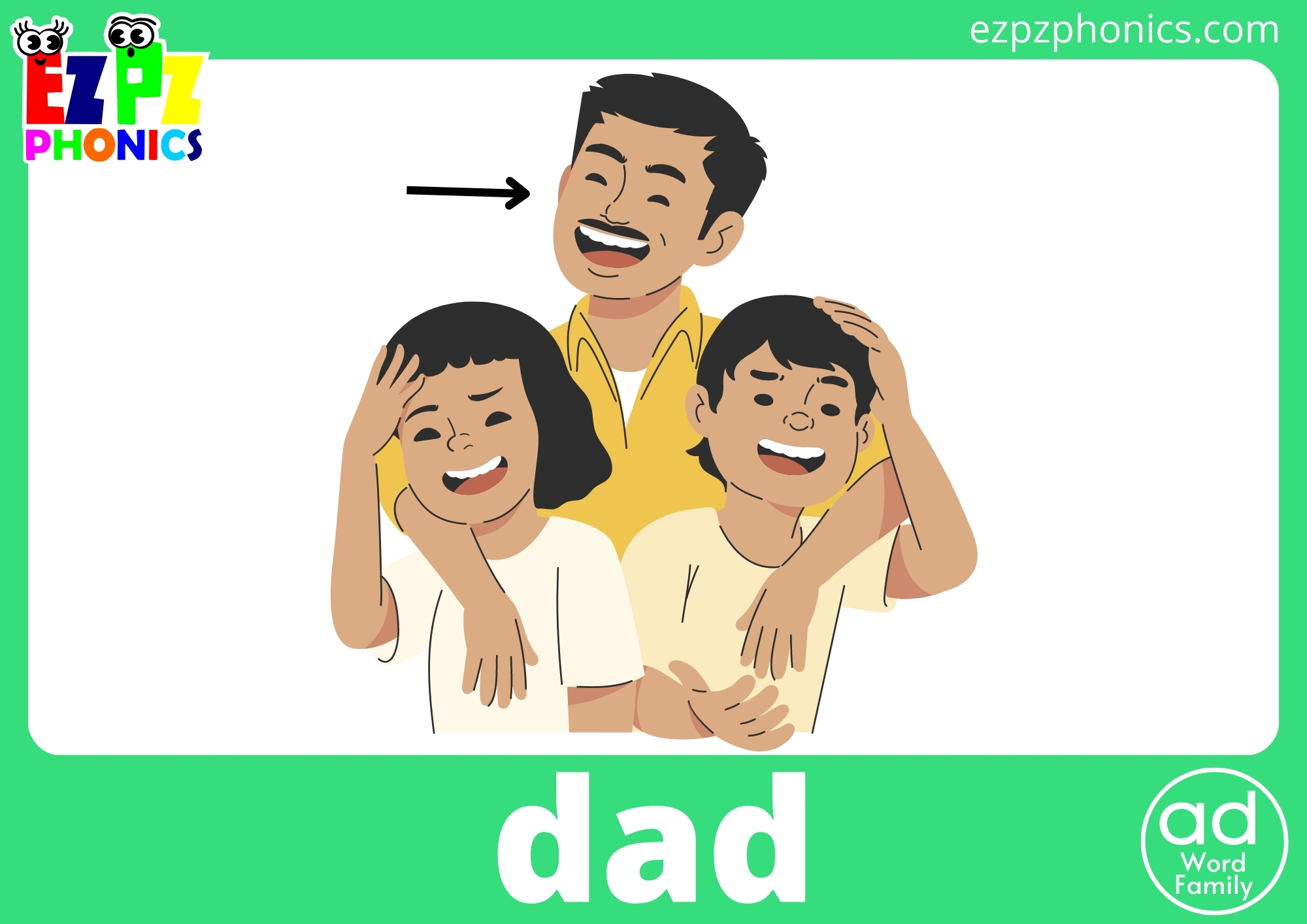 ad Word Family Flashcards - ezpzphonics.com