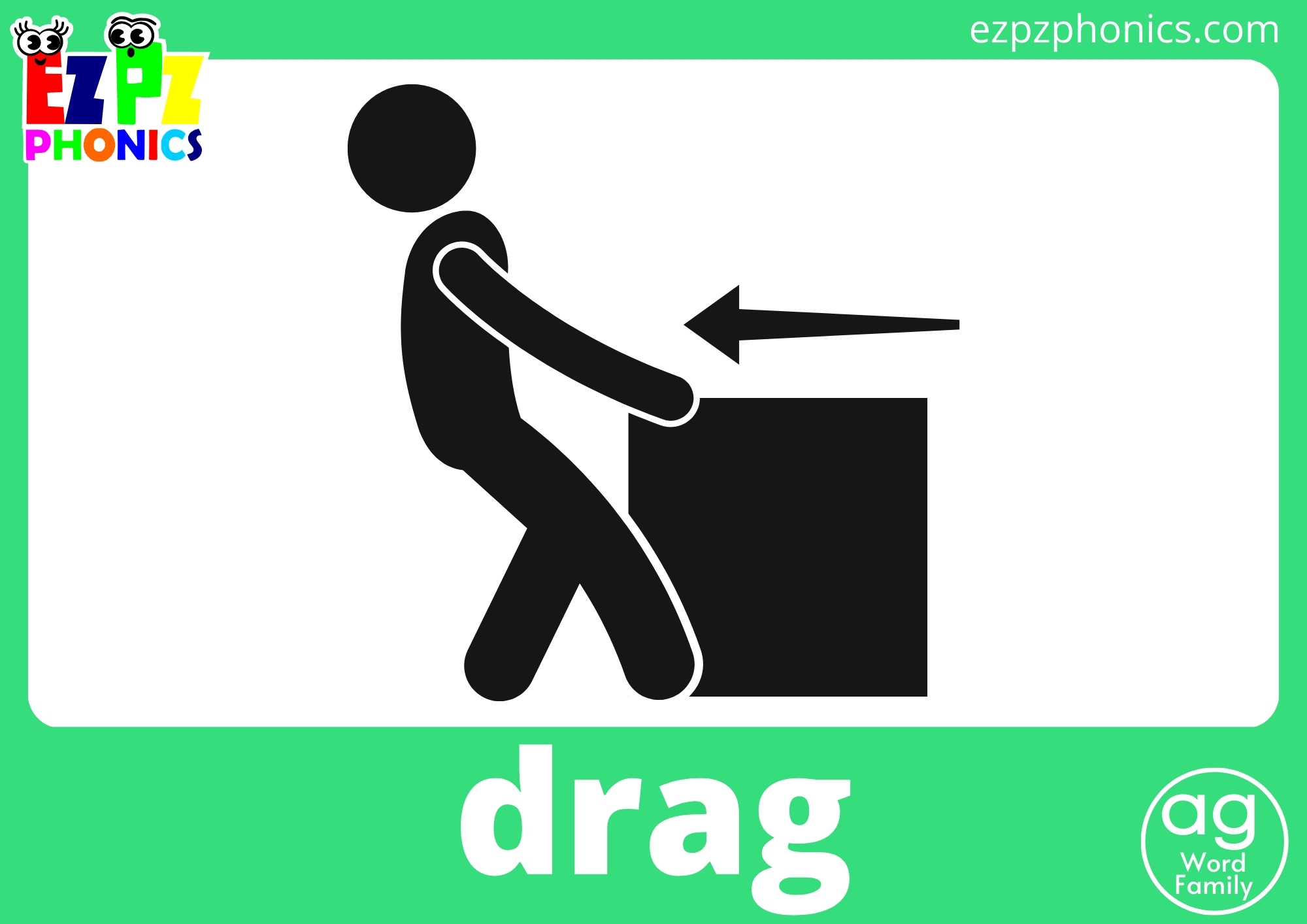 ag Word Family Flashcards - ezpzphonics.com