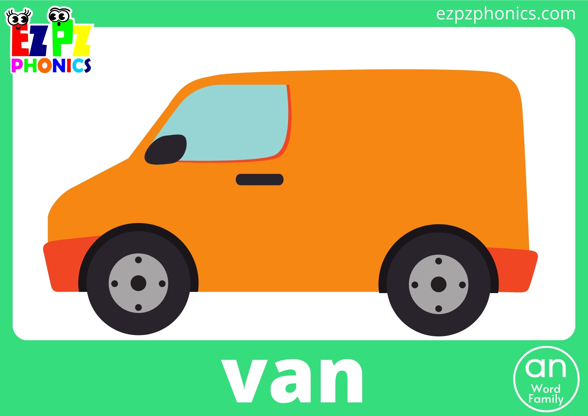 AN Word Family Full Page Flashcards With Words Free PDF Download or ...