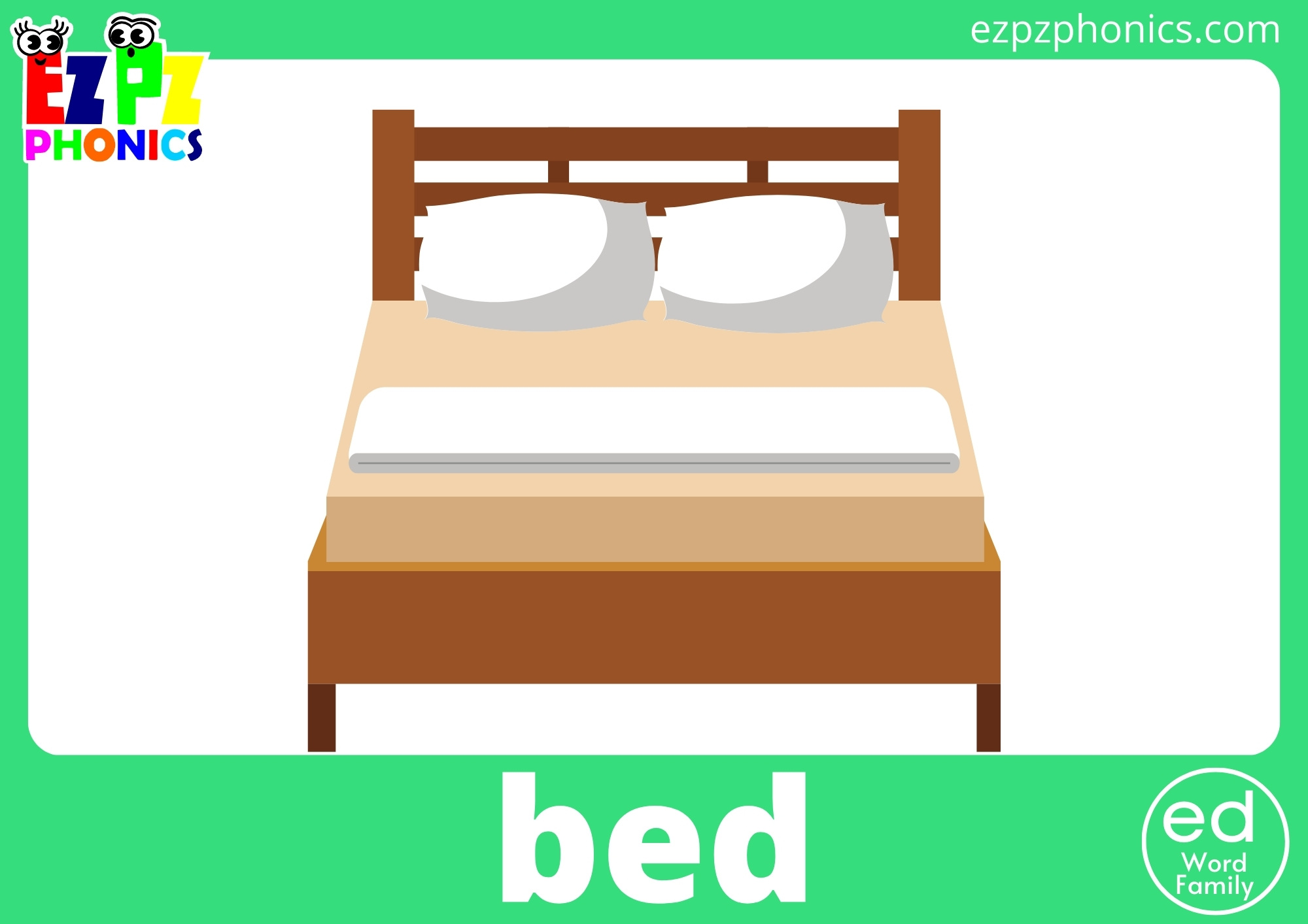 ed Word Family Flashcard - ezpzphonics.com