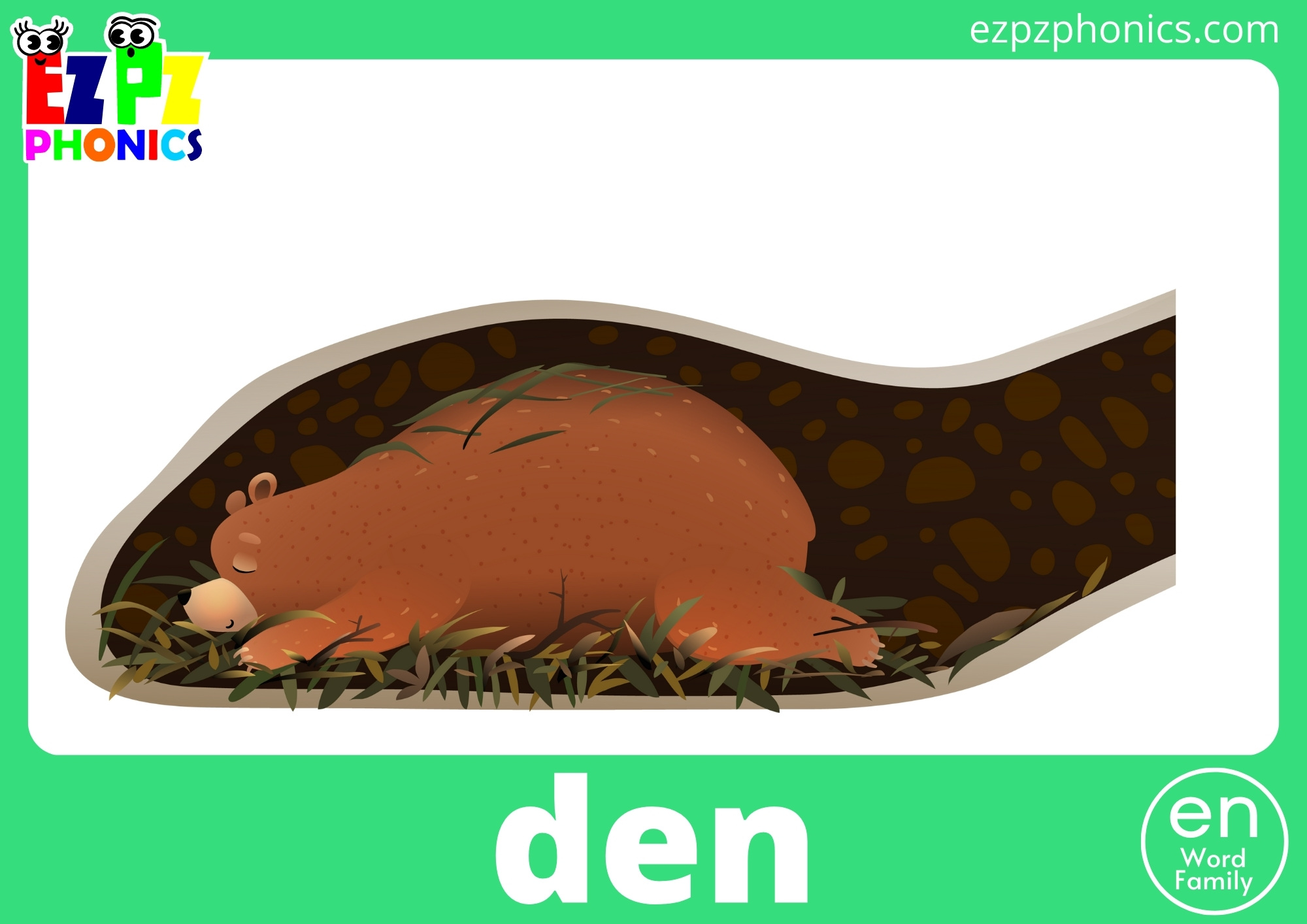 en Word Family Flashcards - ezpzphonics.com