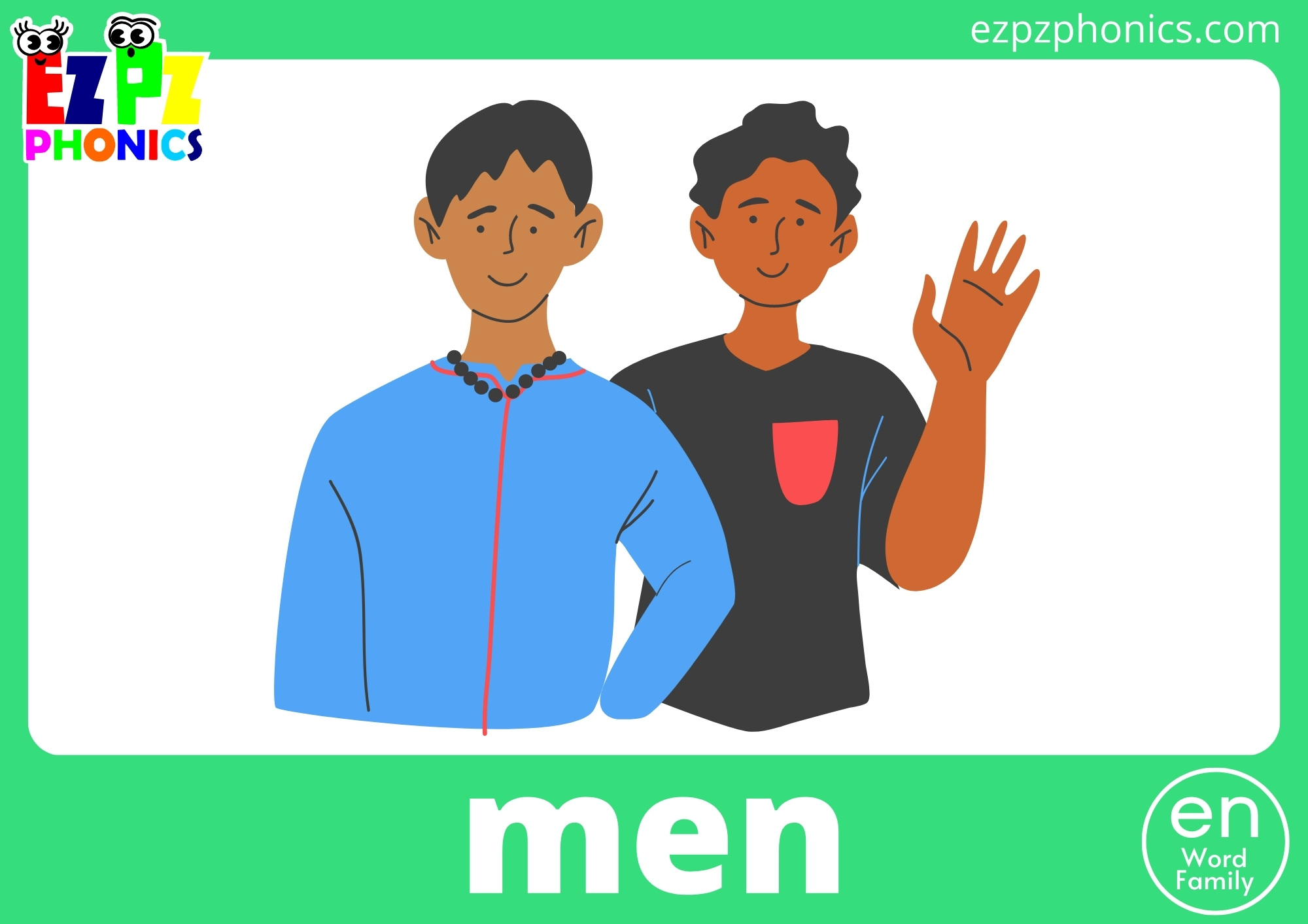 en Word Family Flashcards - ezpzphonics.com