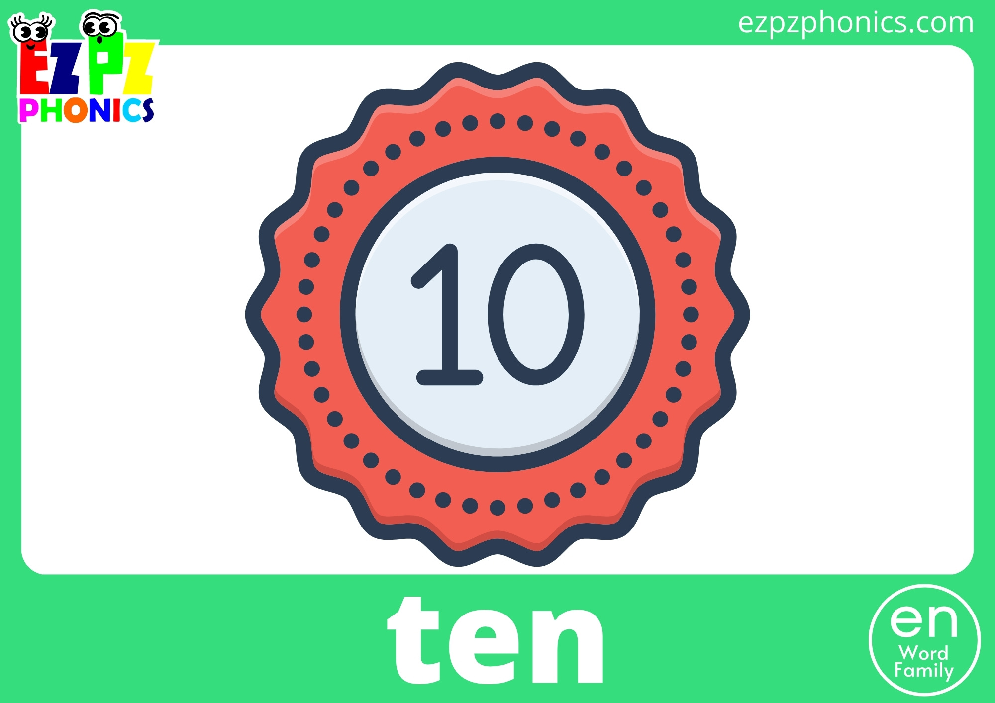 EN Word Family Full Page Flashcards With Words Free PDF Download or ...