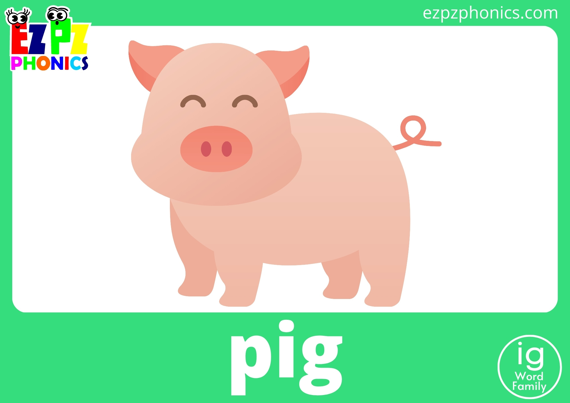 ig Word Family Flashcards - ezpzphonics.com