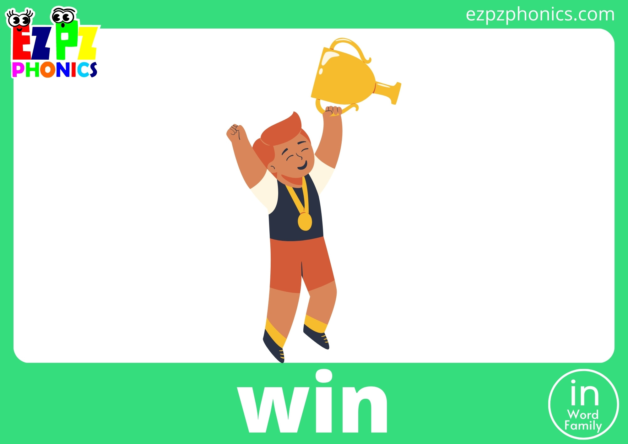 in Word Family Flashcards - ezpzphonics.com
