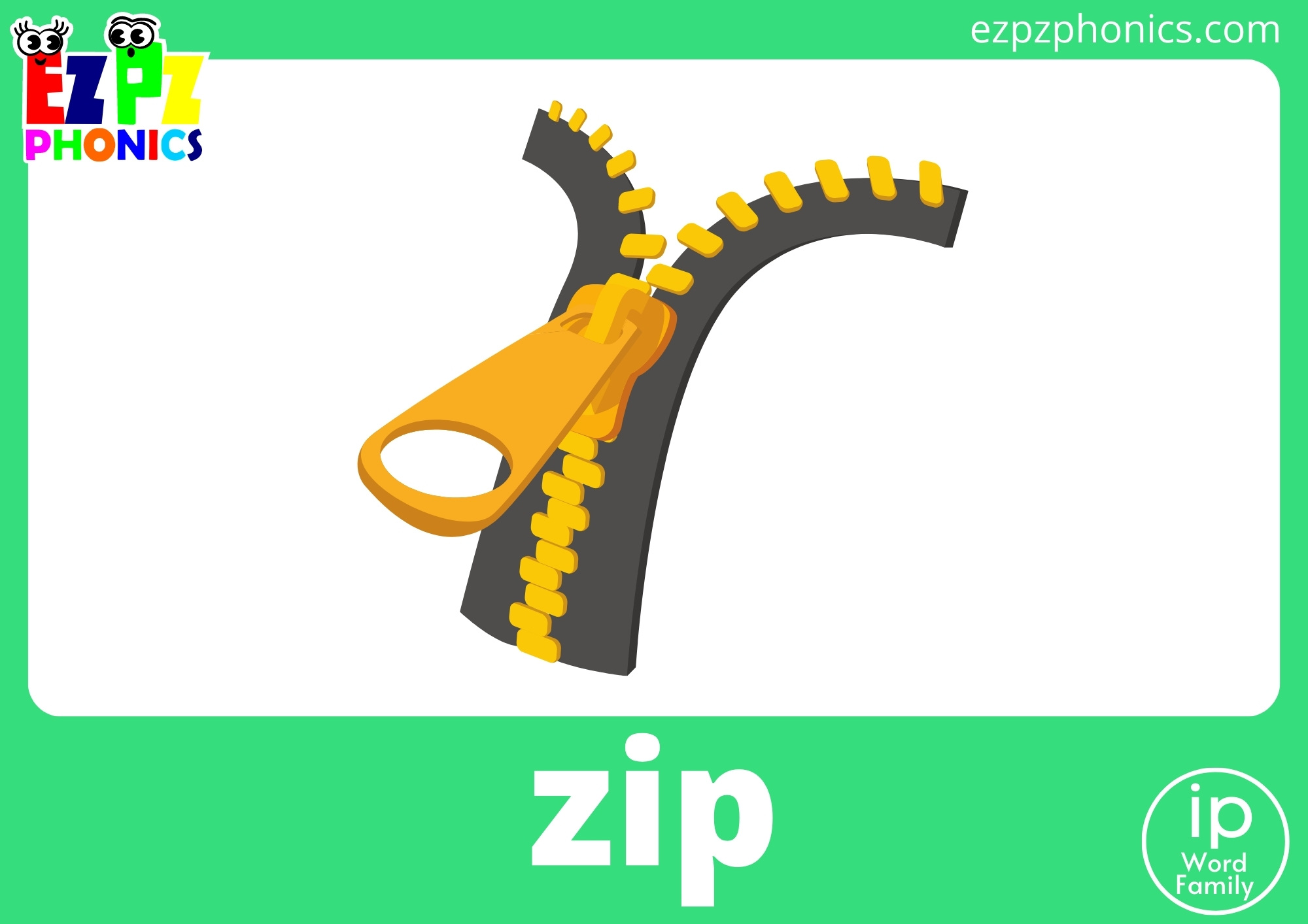 ip Word Family Flashcards - ezpzphonics.com