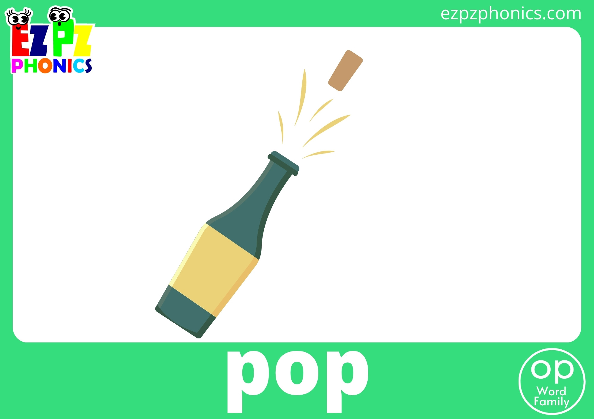 op Word Family Flashcards - ezpzphonics.com