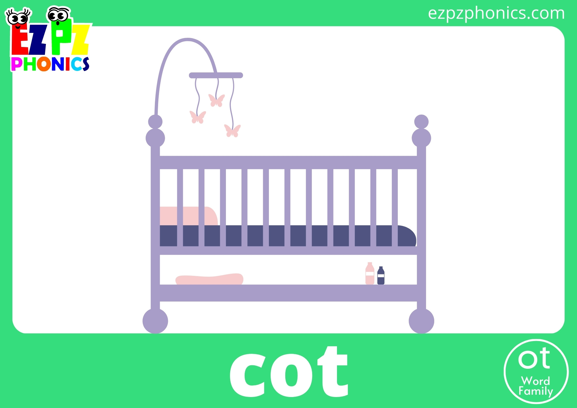 ot Word Family Flashcards - ezpzphonics.com