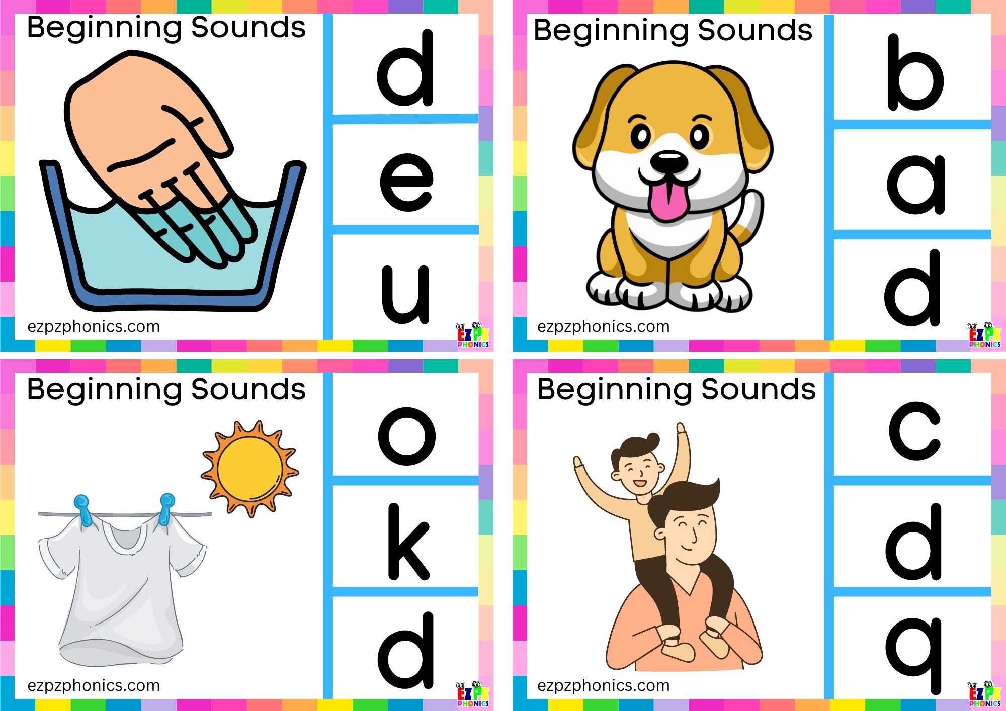 Letter D Look At The Image And Clip The Correct Letter Clip Card 1 ...