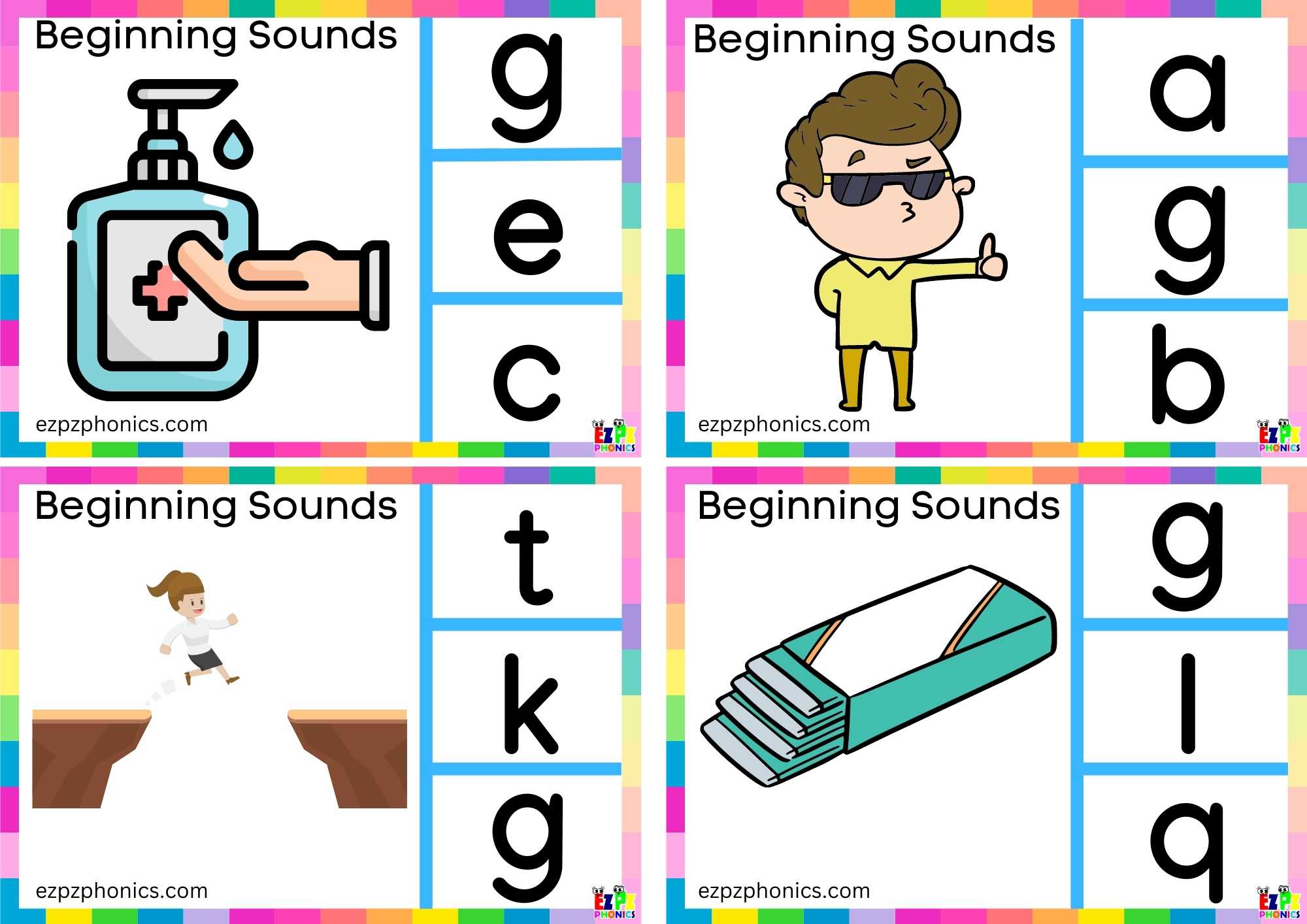 Letter G Look At The Image And Clip The Correct Letter Clip Card 2 ...