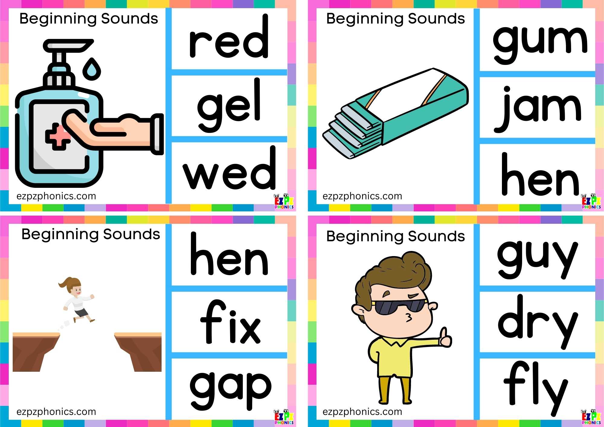 Letter G Look At The Image And Clip The Correct Word Clip Card 2 ...