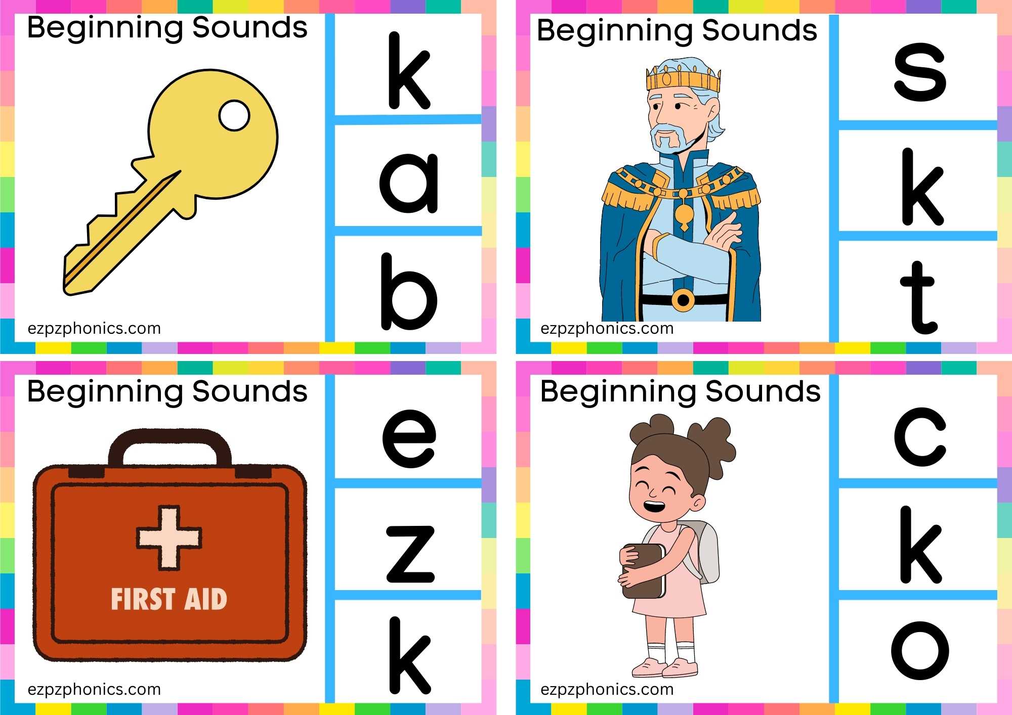 Letter K Look At The Image And Clip The Correct Letter Clip Group 1 ...
