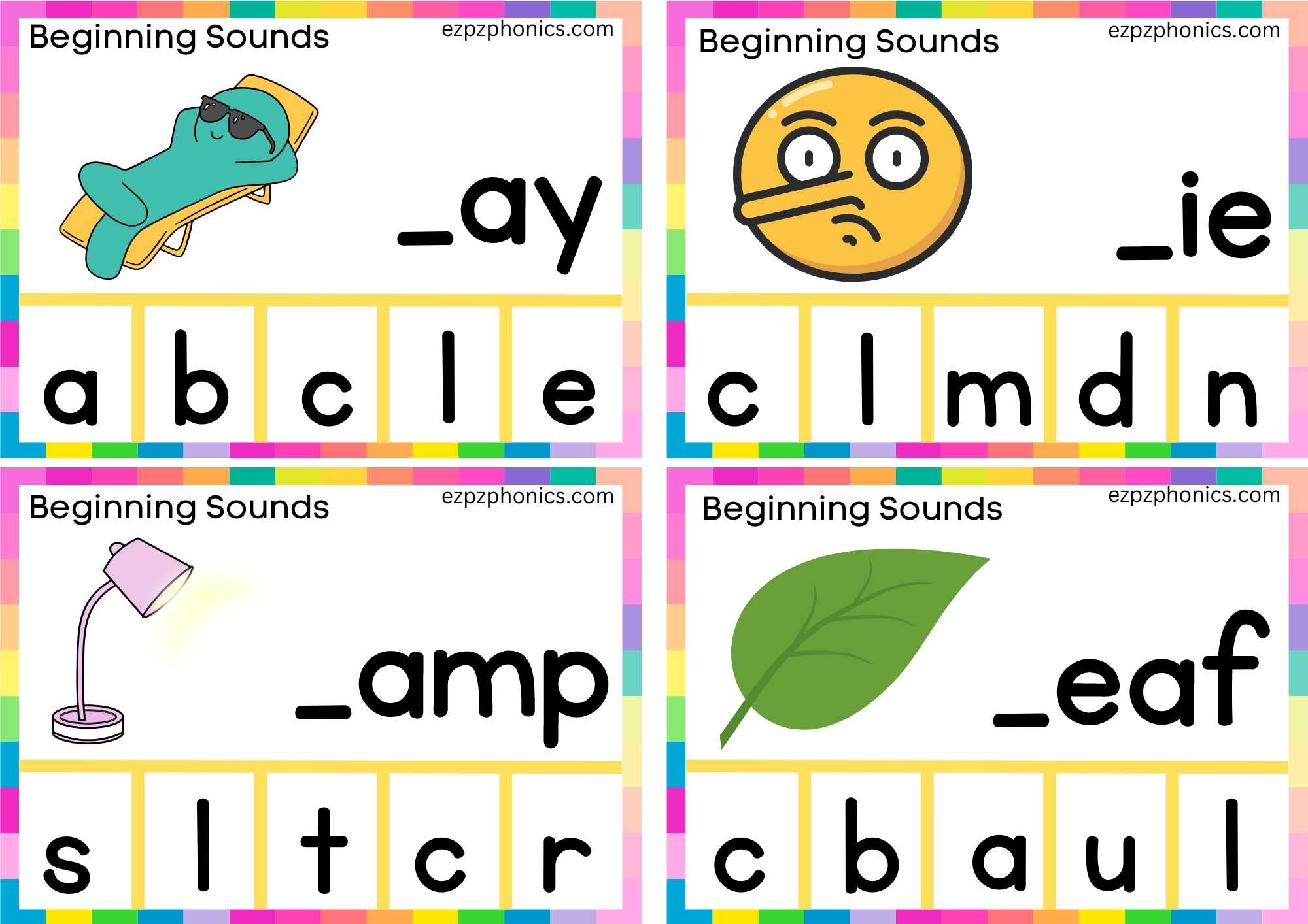 Letter L Finish The Word And Clip The Correct Letter Group 1 ...