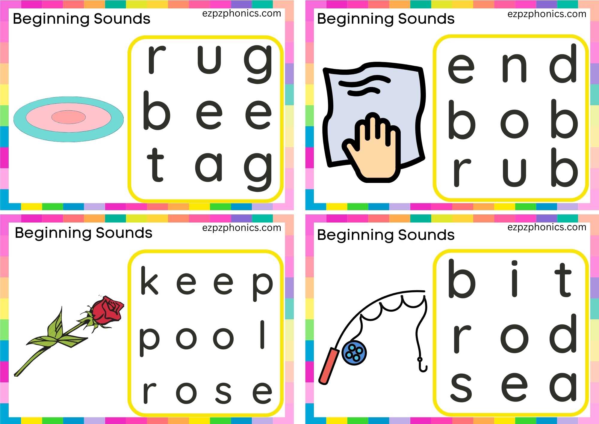 Letter R Word Search Group 2 - ezpzphonics.com