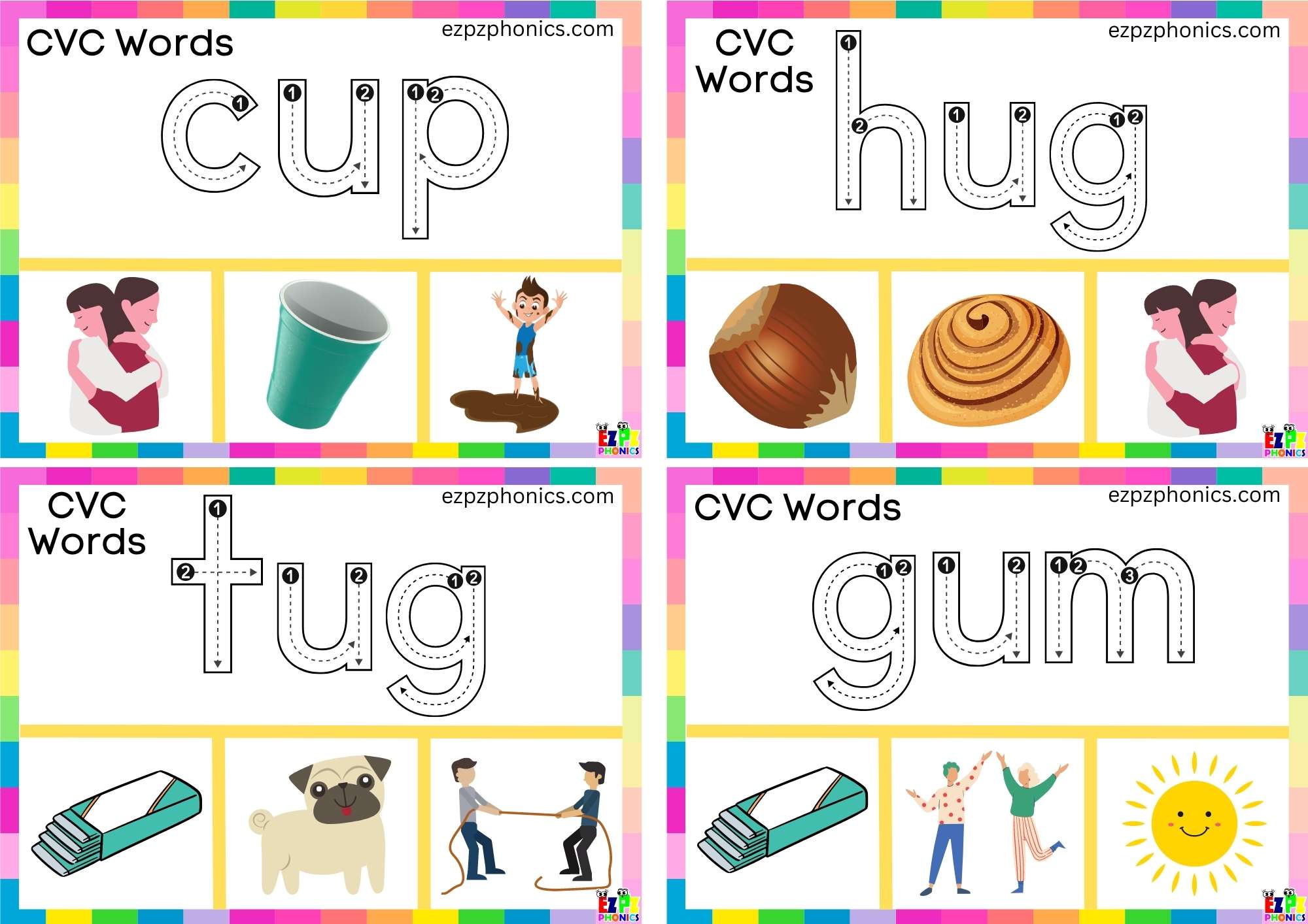 Short a Vowel CVC words Look at the image and clip the correct word 4 ...